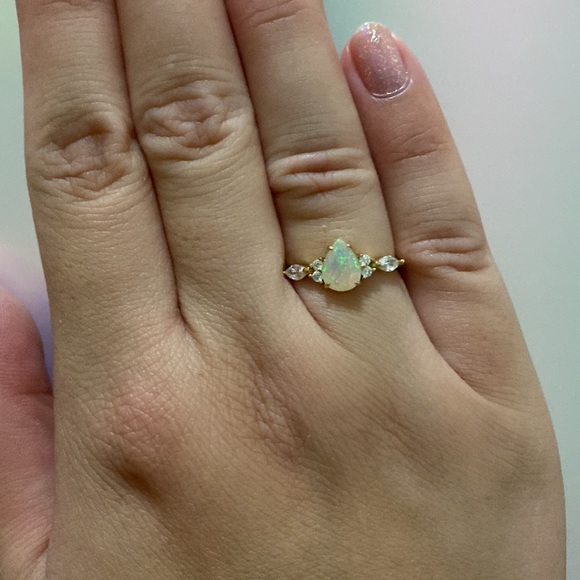 vivamacity | Jewelry | Vivamacity Aurora Ring Gold And Opal | Poshmark